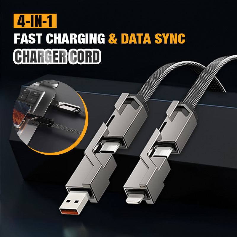 💥Limited time 50% off🔥4-in-1 Fast Charging & Data Sync Charger Cord ...