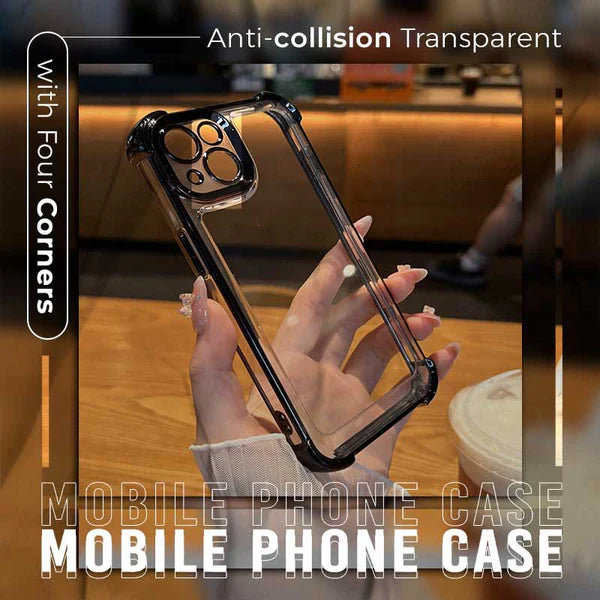 Anti-Collision Transparent Mobile Phone Case with Four Corners – winterrial